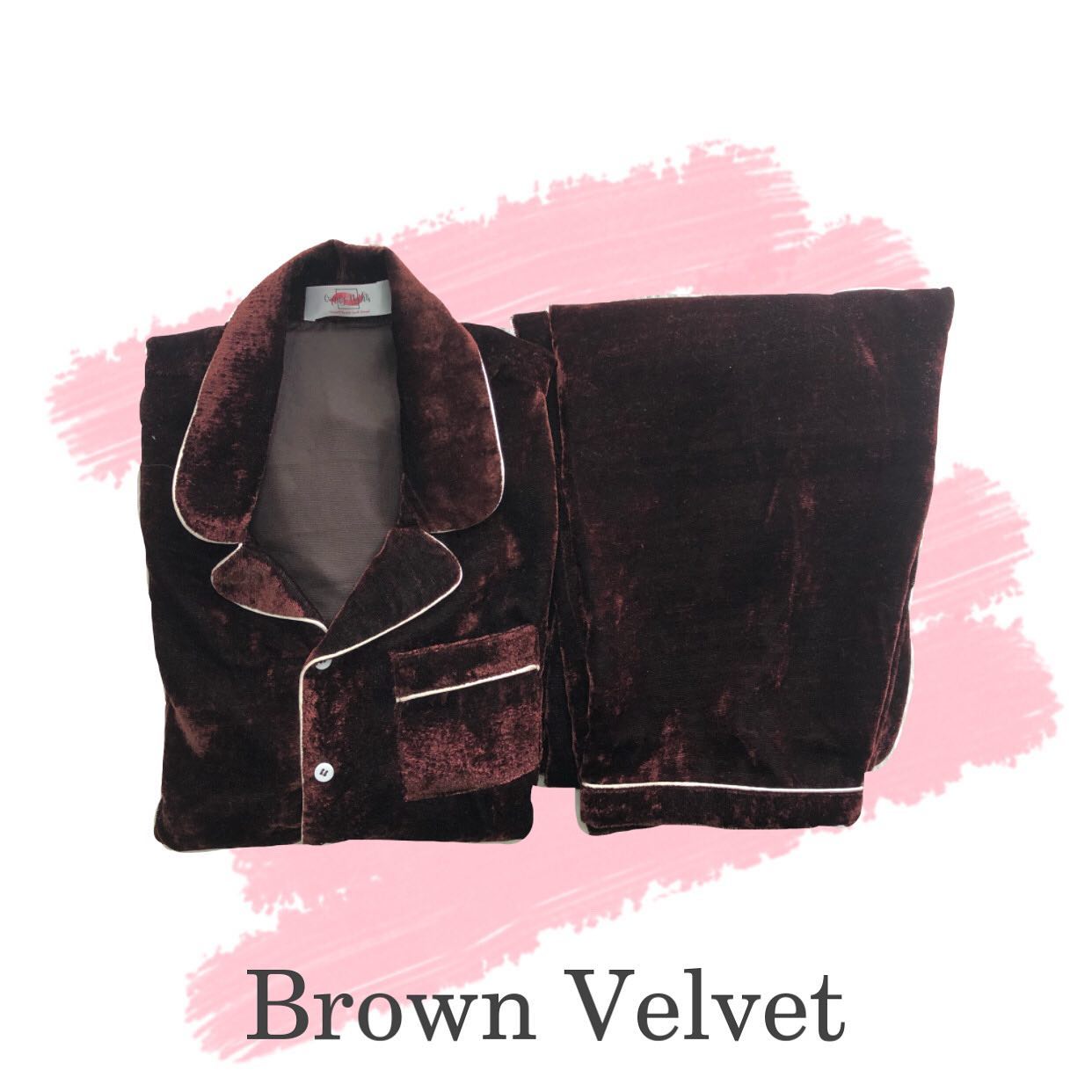 Brown Velvet PJ Set – Comfy Nights